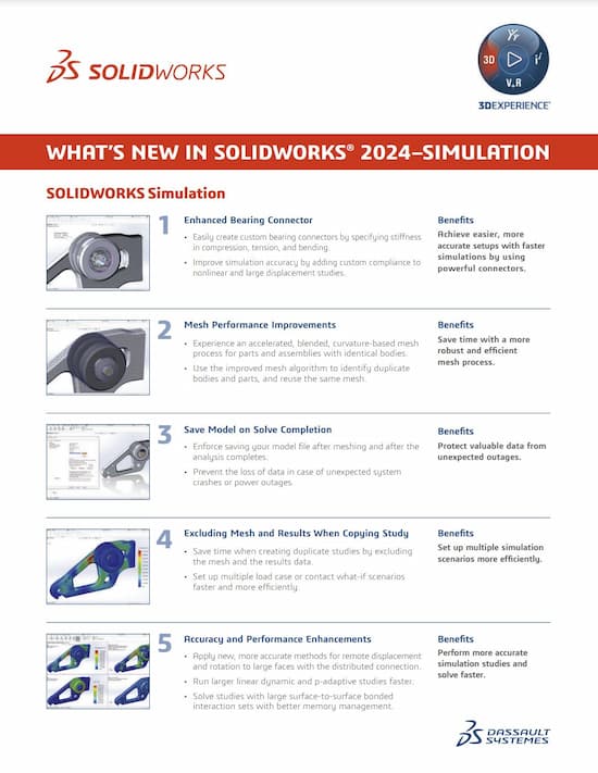 What's New: SOLIDWORKS Simulation Top 10 Capabilities 2024 - CAD MicroSolutions Inc.